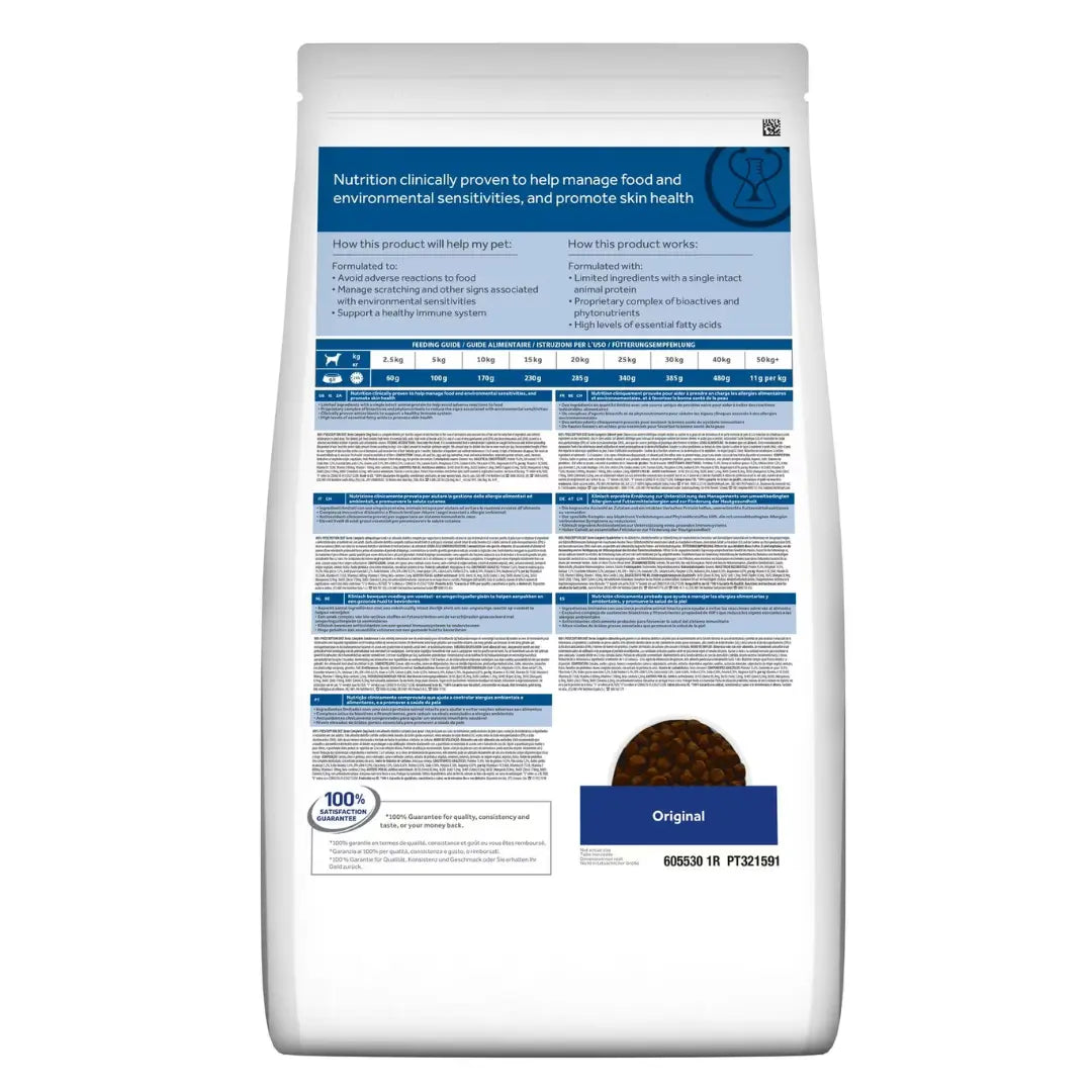 Hill's Prescription Diet - Canine Derm Complete Original Bite 14.3lb ...