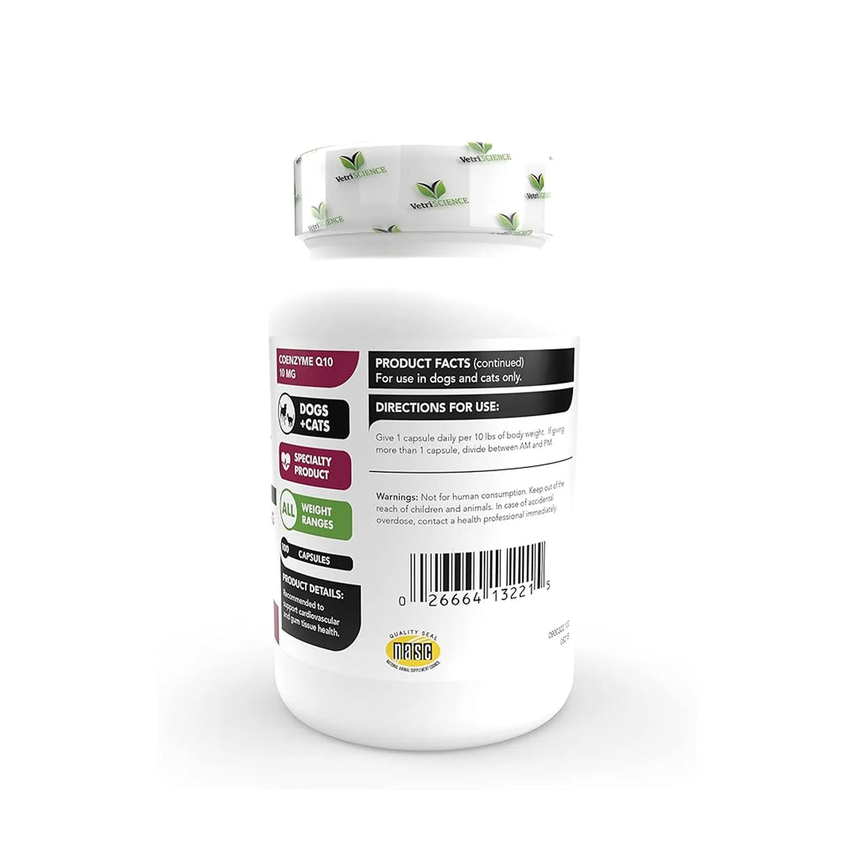 VetriScience - Coenzyme Q10 for Dogs & Cats (100 Caps) – VetSPLY